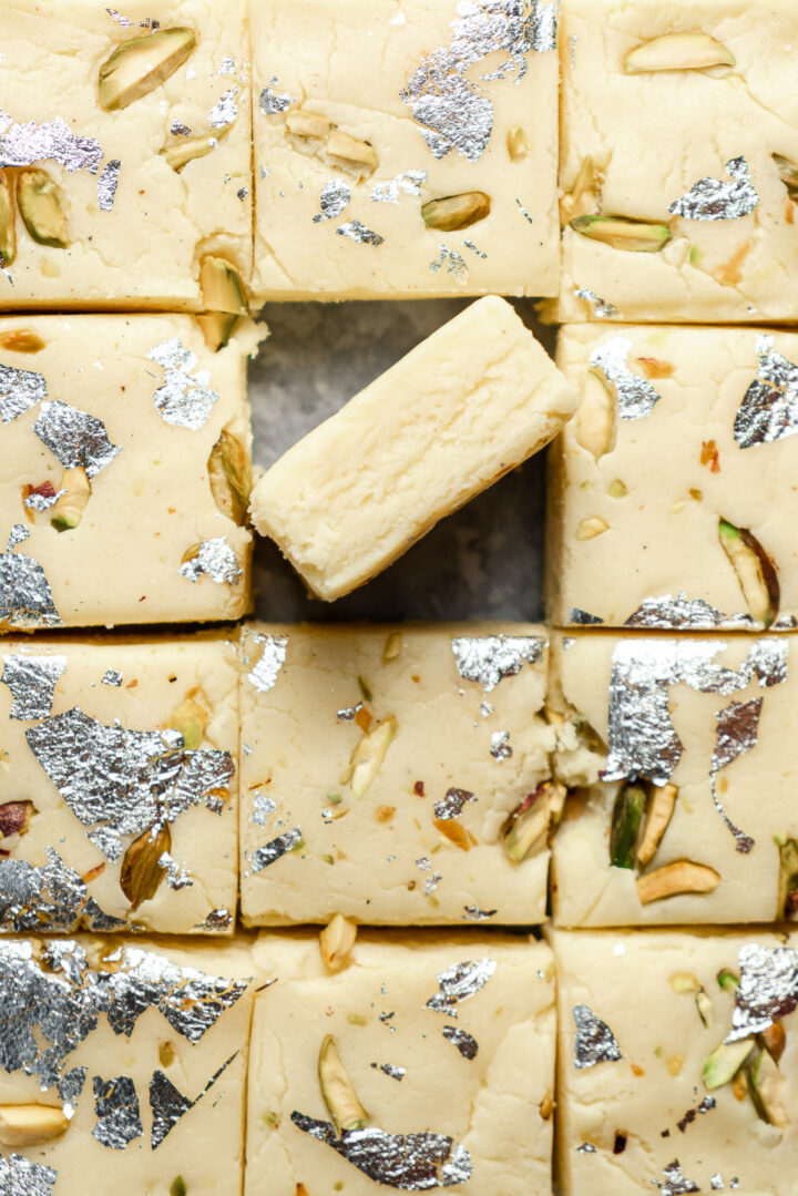 Plain Milk Barfi (Indian Milk Fudge) - Masala and Chai