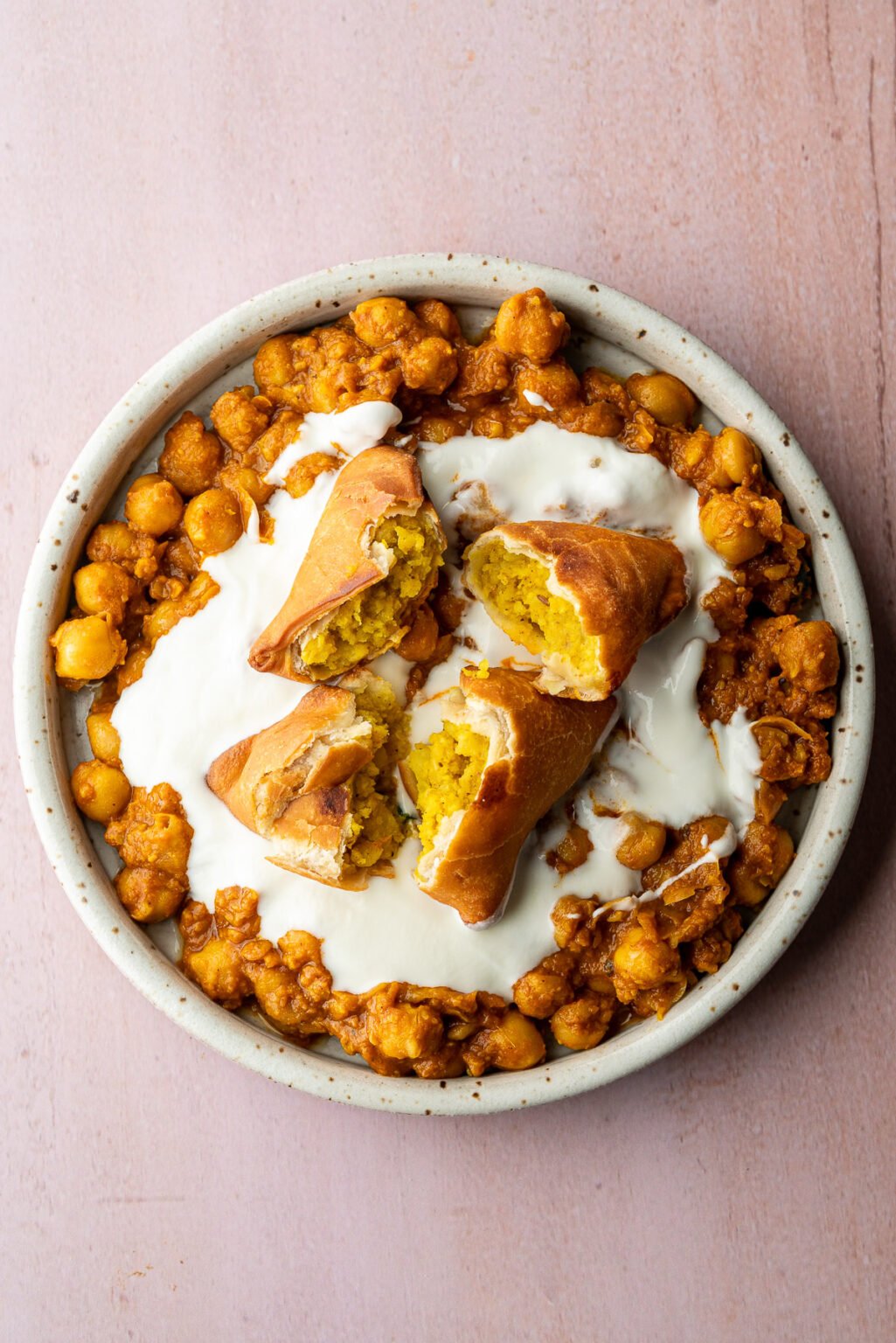 Chole Samosa Chaat - Masala and Chai