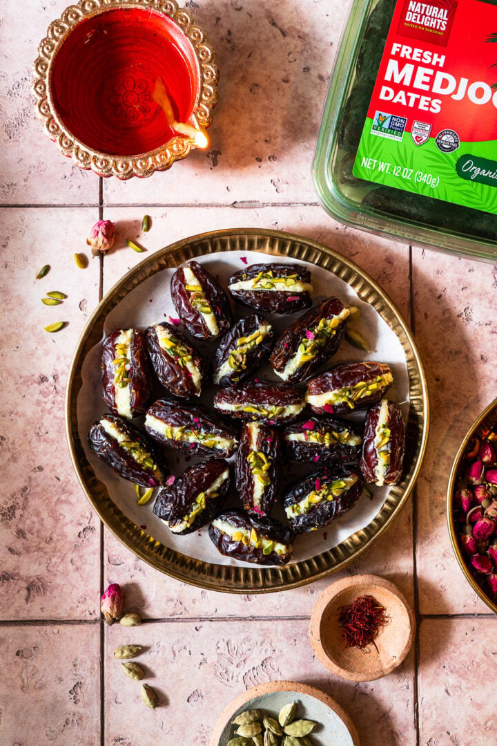 Malai Stuffed Dates - Masala and Chai