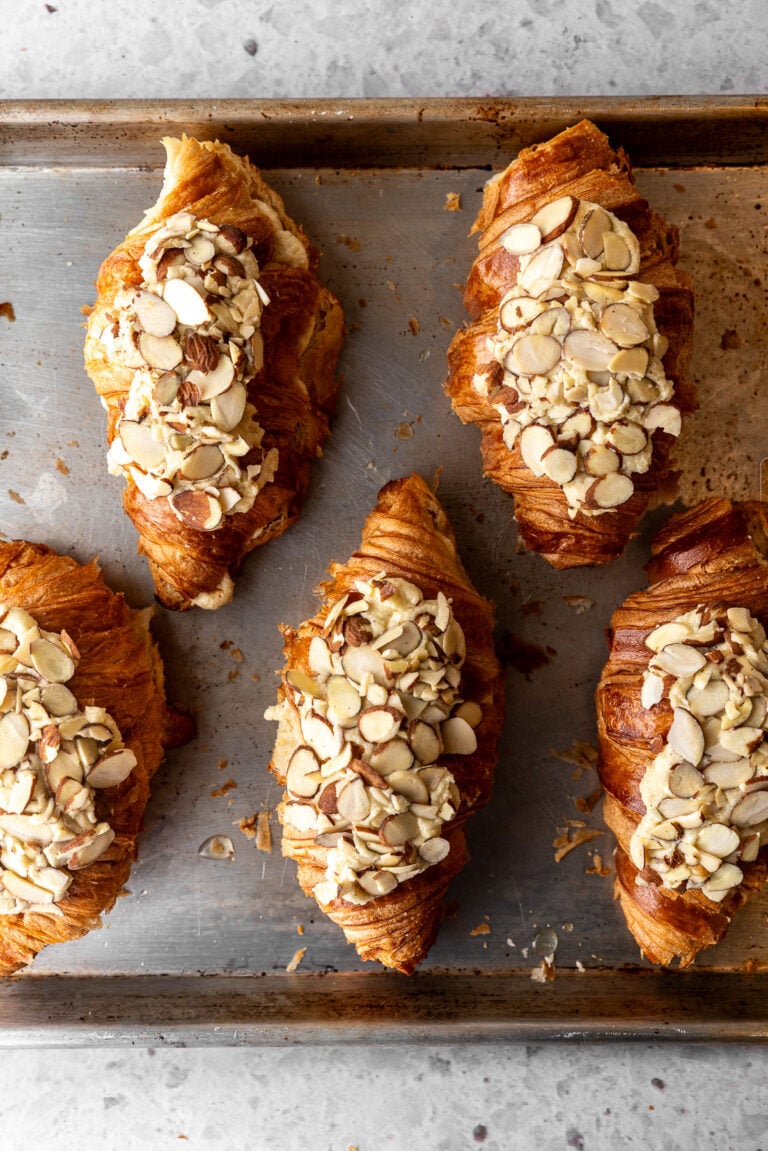 Indian-Fusion Almond Halwa Croissants - Masala and Chai