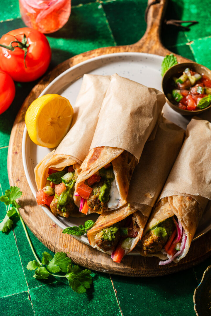Chicken Kebab Wraps - Masala and Chai