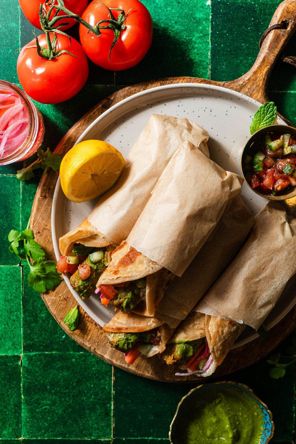 Chicken Kebab Wraps - Masala and Chai