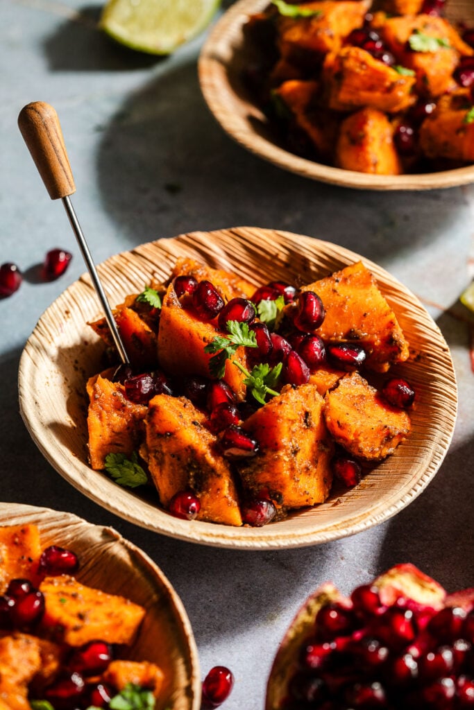 Street-Style Sweet Potato Chaat - Masala and Chai