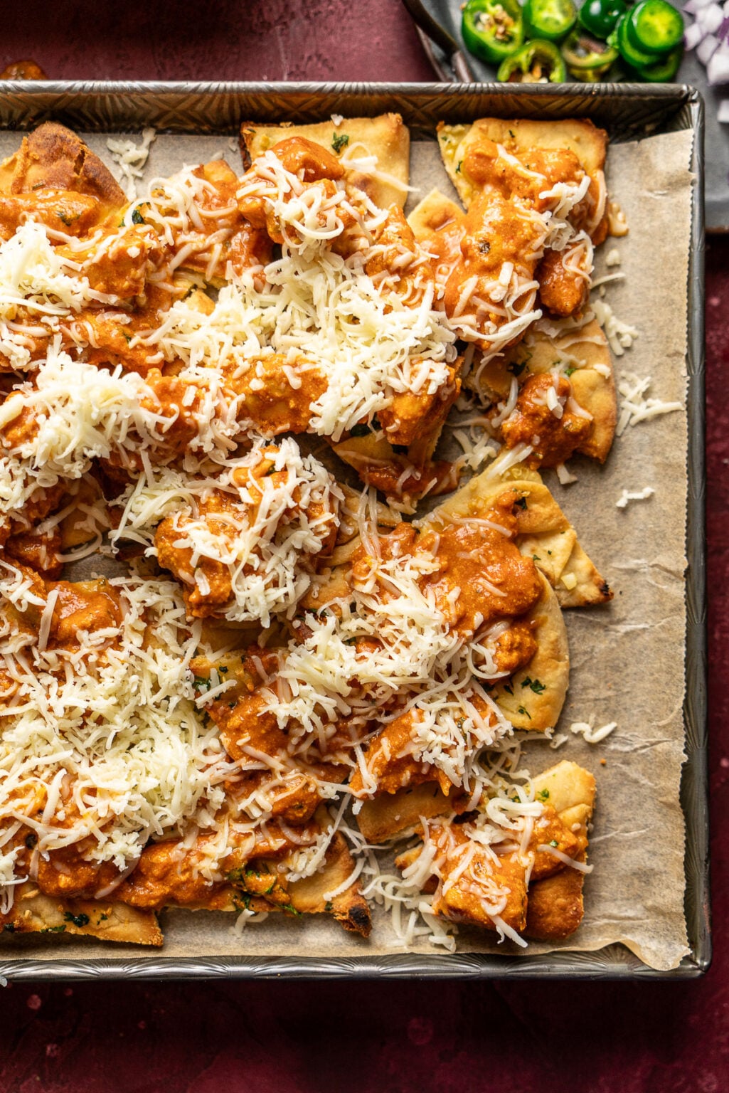 Butter Chicken Naan-chos - Masala and Chai