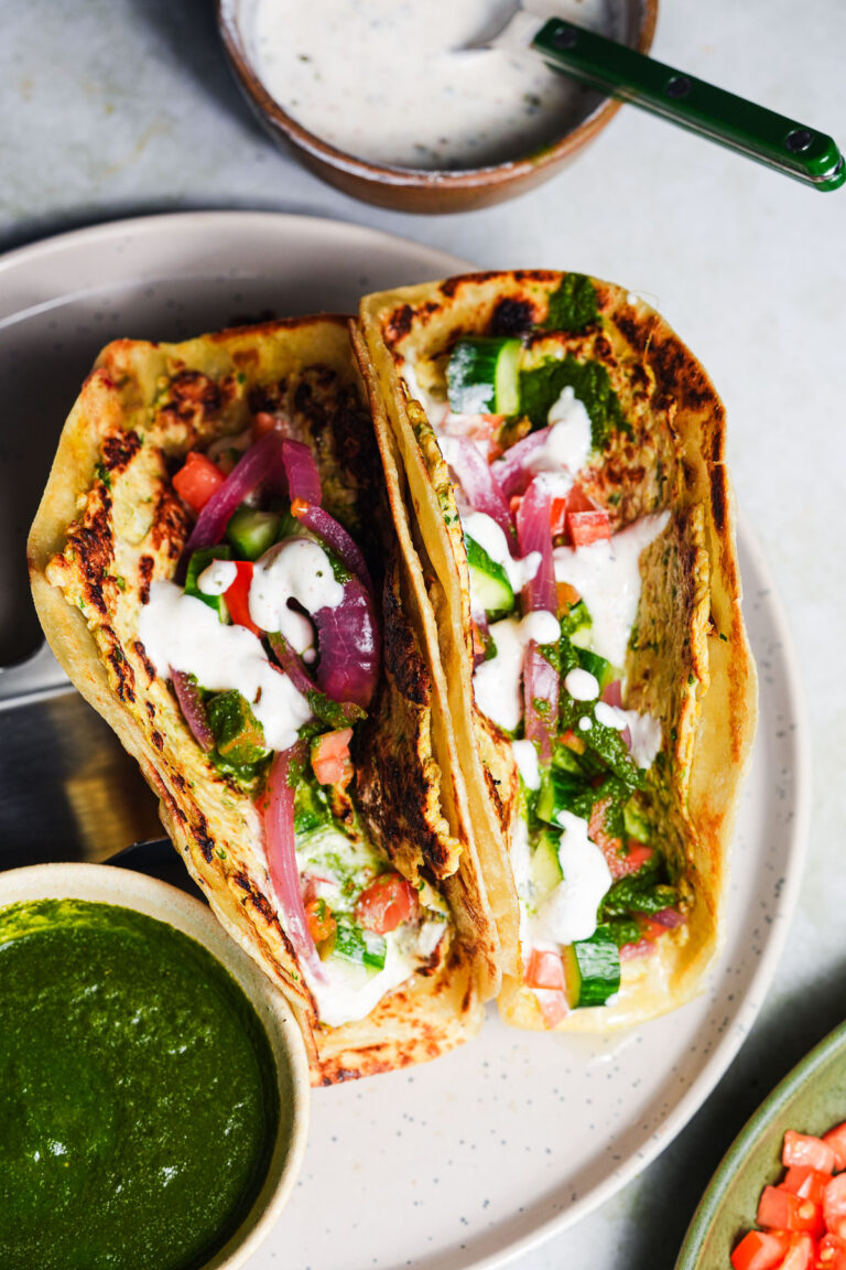 Indian Chicken Smash Tacos - Masala and Chai