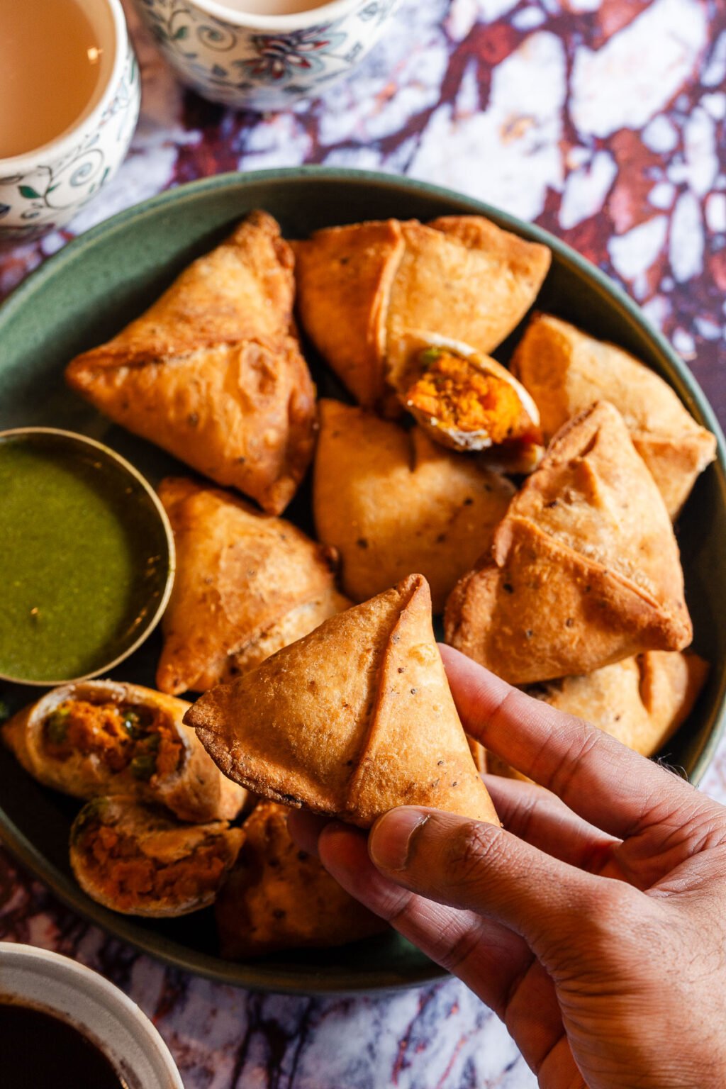 Chole Samosa Chaat - Masala and Chai